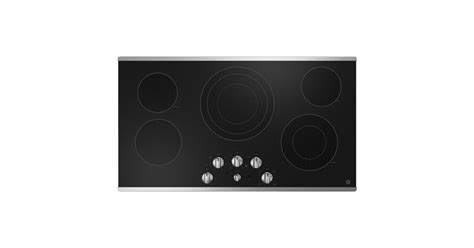 Ge Jep5036stss 36 Inch Wide 5 Burner Electric Cooktop With Power Boil