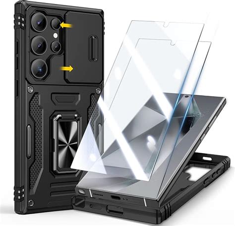 Doeshine Custodia Per Samsung S24 Ultra Con 2 Pellicola Vetro