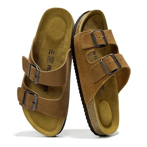Project Cloud 100 Genuine Leather Mens Sandals With Memory Foam Flip