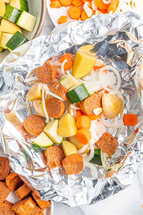 Air Fryer Sausage And Veggies Fork To Spoon