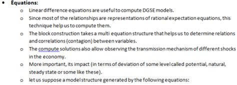 Explain Dsge Model With Equation Wizedu