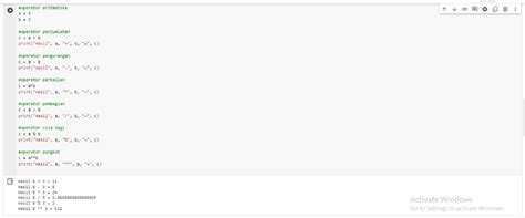 Tipe Data Dan Operator