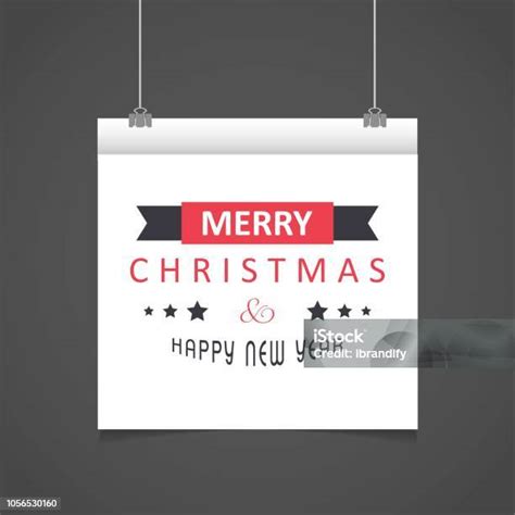 Desain Kartu Ucapan Natal Dengan Vektor Latar Belakang Abuabu Ilustrasi