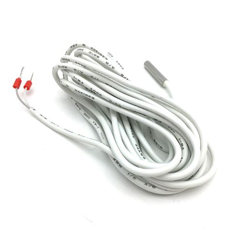 3 Meters White Metal Sensor Probe For Temperature Vicedeal