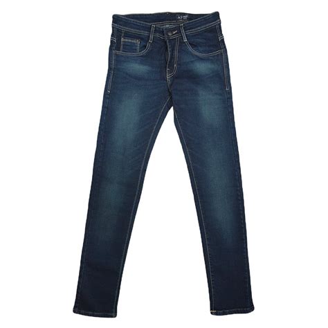 Faded Slim Fit Double Knitted Denim Jeans Blue 32 At Rs 745 Piece In