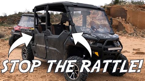 STOP THE RATTLING - DIY Rattle fix for your UTV Doors Can Am Defender ...
