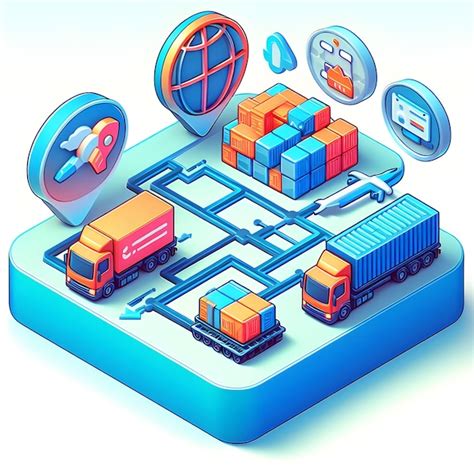 Premium Photo Glossy Logistics Data Networks Concept As Abstract