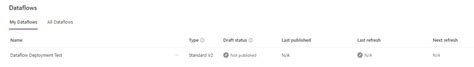 deploying dataflows