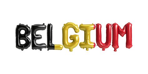 흰색에 고립 된 깃발 색상이있는 벨기에 문자 풍선의 3d 그림 0명에 대한 스톡 사진 및 기타 이미지 0명 3차원 형태