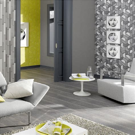 Erismann Levante 3D Geometric Textured Embossed Vinyl Wallpaper