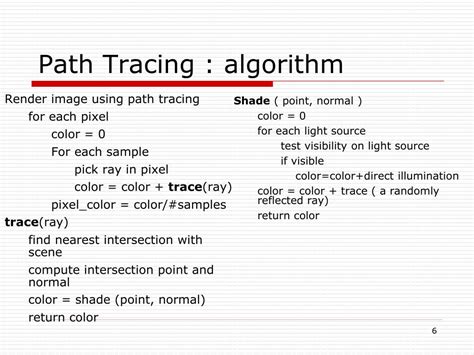 Ppt Computer Graphics Global Illumination Monte Carlo Ray Tracing