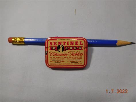 Vintage Sentinel Vitamin Tablets Tin 4599400216
