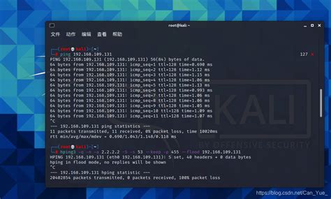 （六）kali Synflood攻击实验（基于虚拟机实现）synflood攻击实现vmware实现 Csdn博客
