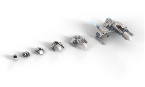 Lego Moc Nano Size E Wing Escort Starfighter By Jellco Rebrickable