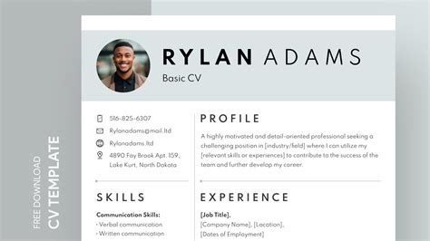 Basic CV Free Google Docs Template Gdoc Io