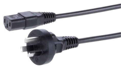 Saa 3 H05vvf3g1 00 C13 2 50m Feller Straight Type I Australian Plug