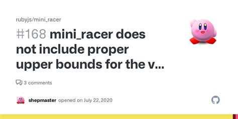 Mini Racer Does Not Include Proper Upper Bounds For The V8 Dependency
