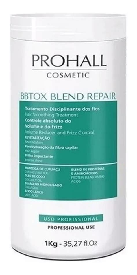 Prohall Bbtox Blend Repair Sem Formol Kg Parcelamento Sem Juros