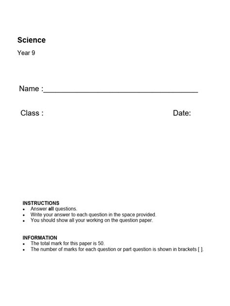 Y9 Science Revision 13 Pdf Actinide Ion