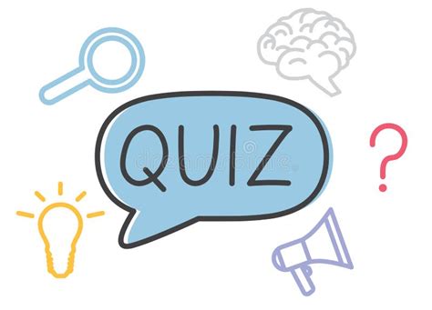 Quiz Word Clipboard Three Questions Answers Test Evaluation Stock