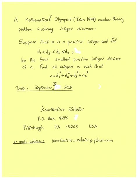 pdf a mathematical olympiad iran 1999 number theory problem