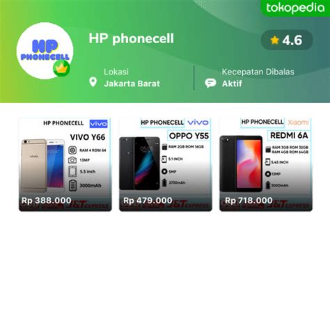 Toko Hp Phonecell Online Produk Lengkap And Harga Terbaik Tokopedia