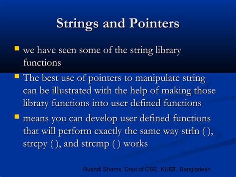 lec 17 string and pointers ppt