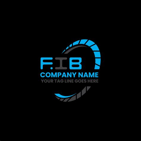 Fib Letter Logo Creative Design With Vector Graphic Fib Simple And