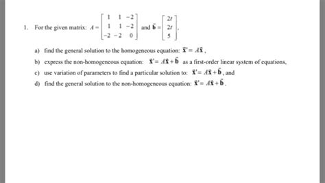 Solved For The Given Matrix A 1 2 2 21 And ‘ 3 1 1 2 4 1