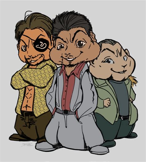 Kiryu Kazuma Majima Goro And Saejima Taiga Ryuu Ga Gotoku And 1 More