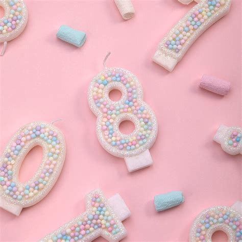 마카롱 생일 케이크 숫자 촛불 토퍼 어린이 아기 생일 결혼식 부품 Aliexpress