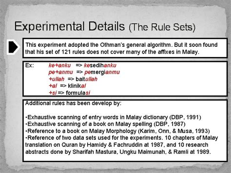 experiments with a stemming algorithm for malay words