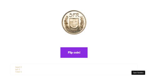 Coin Flipper Codesandbox