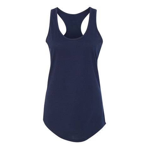 Womens Ideal Racerback Tank Midnight Navy L