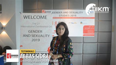 Abbas Sidra Gender And Sexuality 2019 Youtube