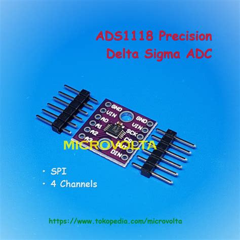 Jual Ads1118 16 Bit Adc Analog To Digital Converter With Spi Interface