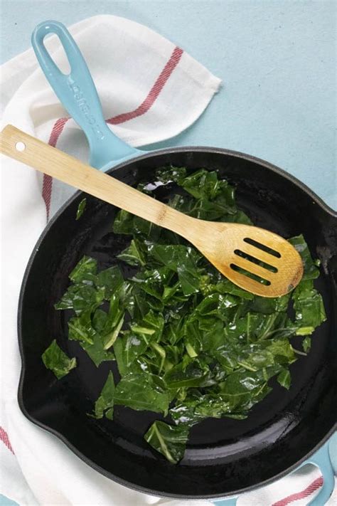 Easy Butternut Squash Soup With Pan Fried Collard Greens