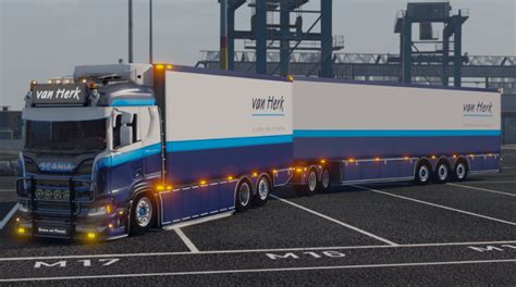 Dolly Trailer Scania R650 Van Herk ELS GTA5 Mods