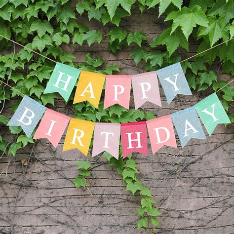 Fabric Birthday Banners