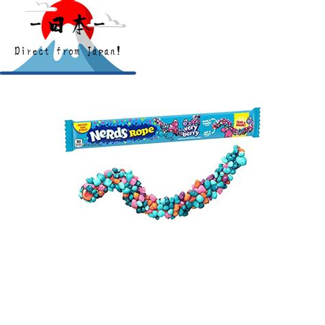 Direct From Japan Nerds Rope Gummy Berry Berry 10 Pieces Nerds Asmr