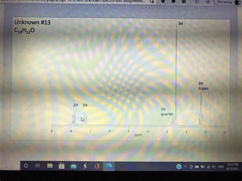 Solved Draw The Structure Of Your Unknown Below And Assign Chegg