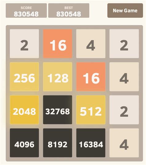 Custom 2048 Variation 2048