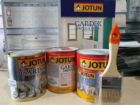 Promo PAKET HEMAT CAT KAYU BESI JOTUN GARDEX 1 Kg Plus Primer Dan