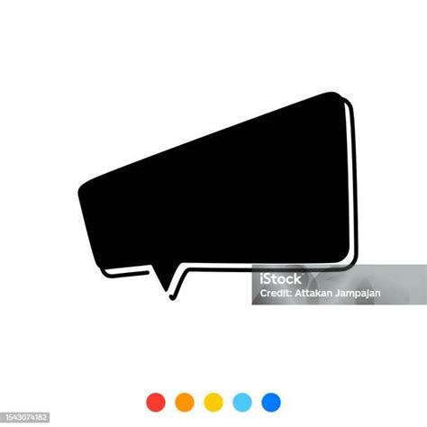 コミックスタイルの黒い吹き出しベクター画像イラスト アイコンのベクターアート素材や画像を多数ご用意 アイコン イラストレーション