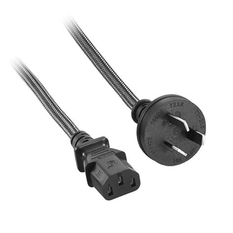 CableMod ModMesh Power Cord C To AU Plug M CARBON