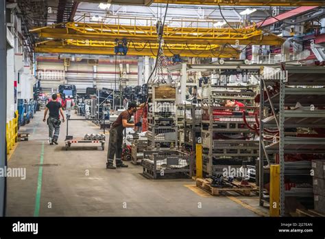 Large Assembly Shop At Plant For Production Of Modern Agricultural