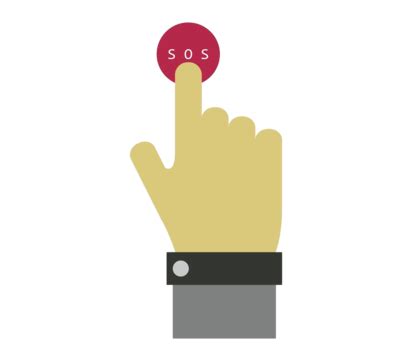Click On Sos Button Sos Communication Sign Vector Sos Communication