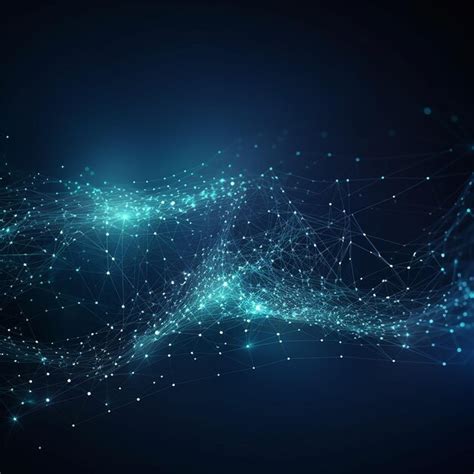 Premium Photo Abstract Plexus Background With Connected Lines And Dots Ai Generated