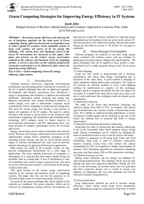 Pdf Green Computing Strategies For Improving Energy Efficiency In It