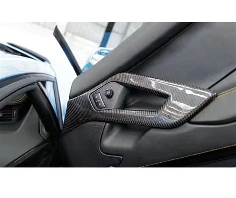 Carbon Fiber Interior Pull Car Door Handle Cover Trim Lamborghini Av